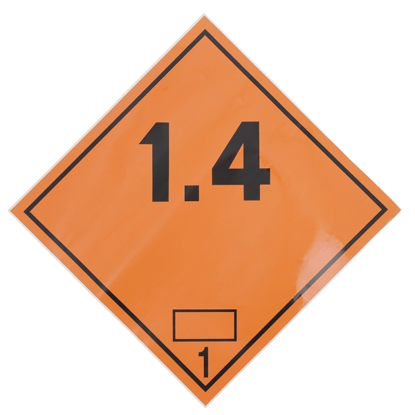 🛠️ Symbole de danger N°1.4 MATIERES ET OBJETS EXPLOSIFS | Dialann